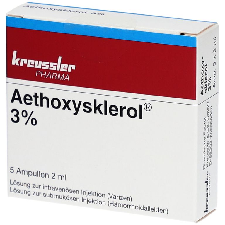 Aethoxysklerol® 3 % 5x2 ml mit dem E-Rezept kaufen - Shop Apotheke