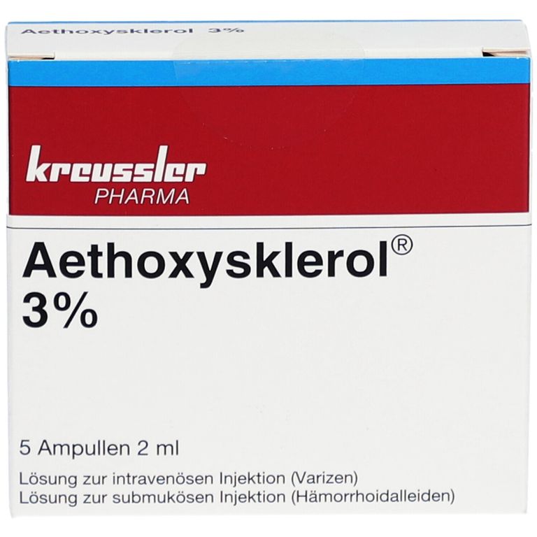 Aethoxysklerol® 3 % 5x2 ml mit dem E-Rezept kaufen - Shop Apotheke