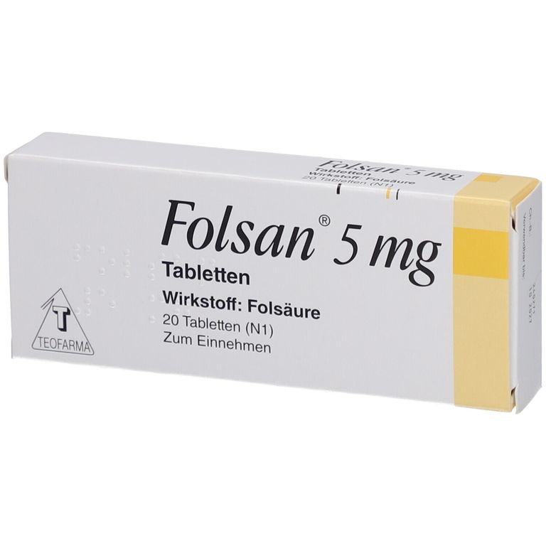 Folsan® 5 mg 20 St - Shop Apotheke