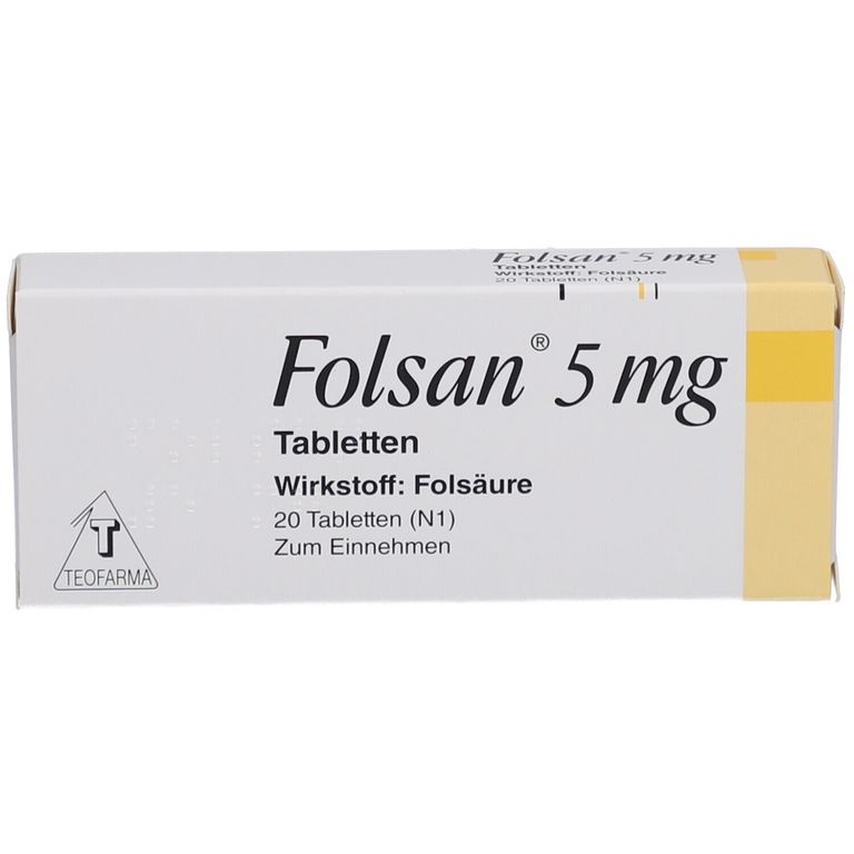 Folsan® 5 mg 20 St - Shop Apotheke