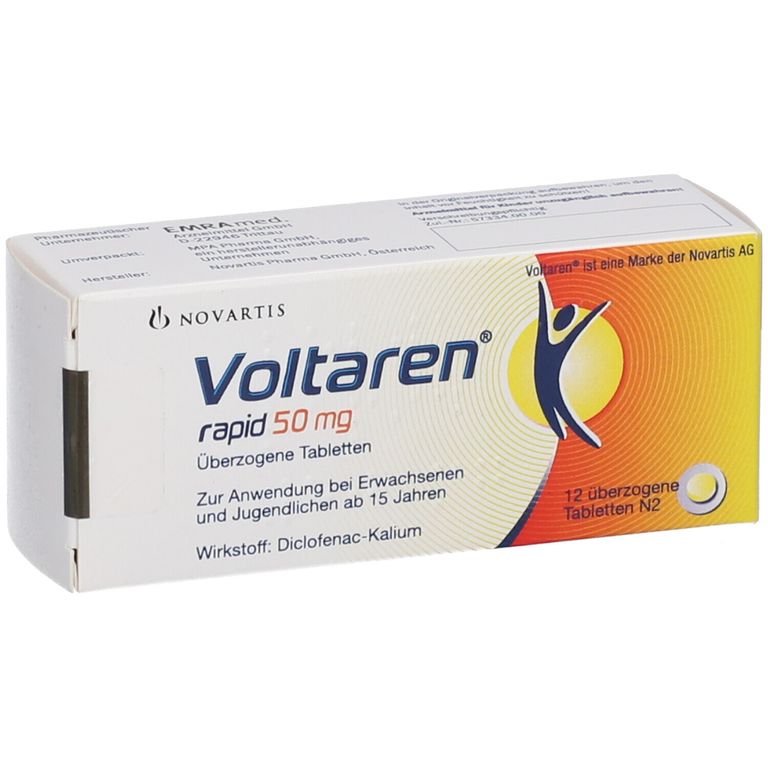 Voltaren Rapid 50 mg 12 St mit dem E-Rezept kaufen - Shop Apotheke