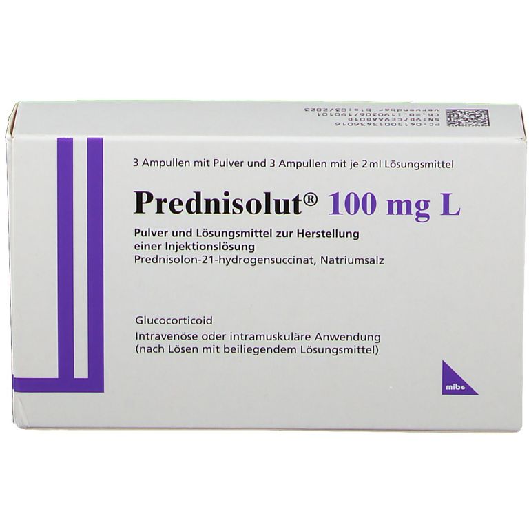 Prednisolut® 100 mg L 3 St mit dem E-Rezept kaufen - Shop Apotheke