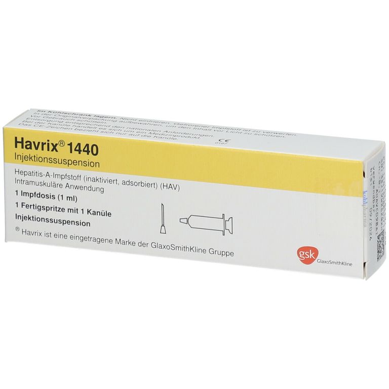 Havrix 1440 Impfdosis 1 St mit dem E-Rezept kaufen - Shop Apotheke