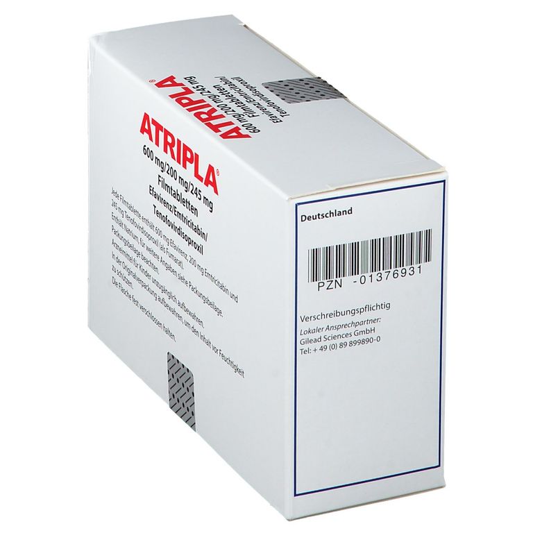 ATRIPLA® 600 mg/200 mg/245 mg 3x30 St mit dem E-Rezept kaufen - Shop ...