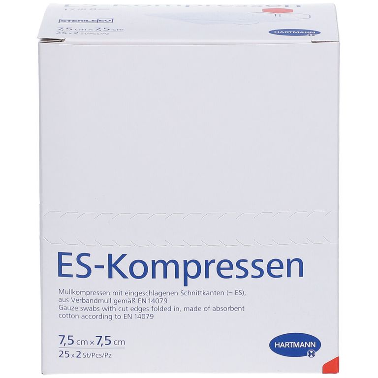 ES-Kompressen steril 8fach 7,5 x 7,5 cm 25x2 St - SHOP APOTHEKE