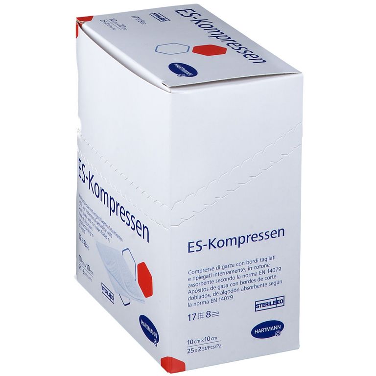 ES-Kompressen steril 8fach 10 x 10 cm 25x2 St - SHOP APOTHEKE