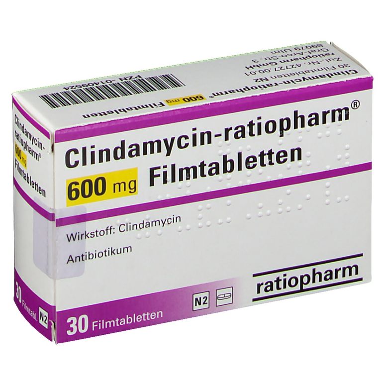 Clindamycin-ratiopharm® 600 mg 30 St mit dem E-Rezept kaufen - Shop ...