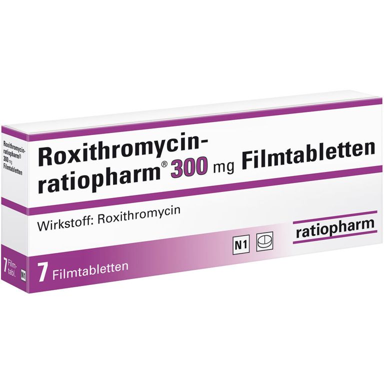 Roxithromycin-ratiopharm® 300 mg 7 St mit dem E-Rezept kaufen - Shop ...