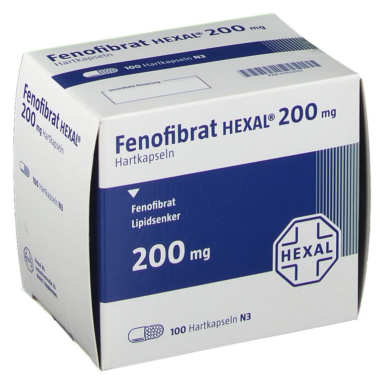 Fenofibrat HEXAL® 200 mg Hartkapseln 100 St mit dem E-Rezept kaufen ...