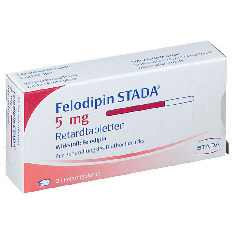Felodipin STADA® 5 mg Retardtabletten 20 St mit dem E-Rezept kaufen ...