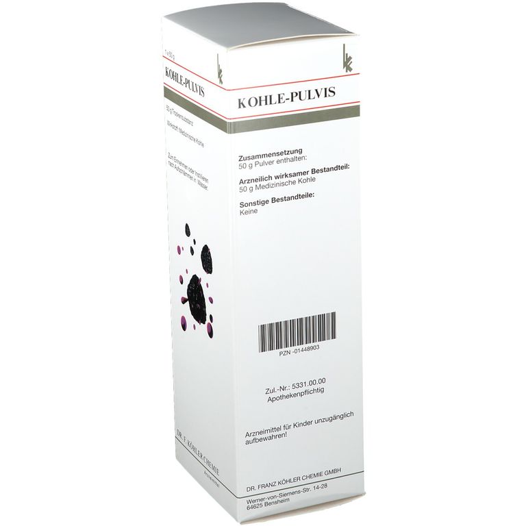 Kohle pulvis ohne Magensonde 50 g - Shop Apotheke