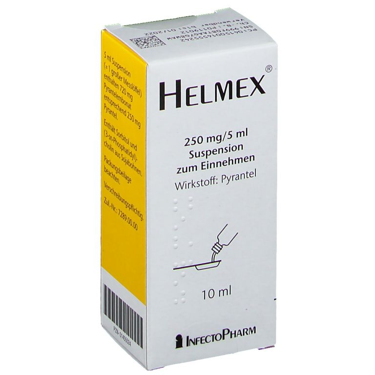 Helmex® 250 mg/5 ml 10 ml mit dem E-Rezept kaufen - Shop Apotheke