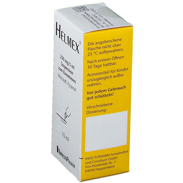 Helmex® 250 mg/5 ml 10 ml mit dem E-Rezept kaufen - Shop Apotheke