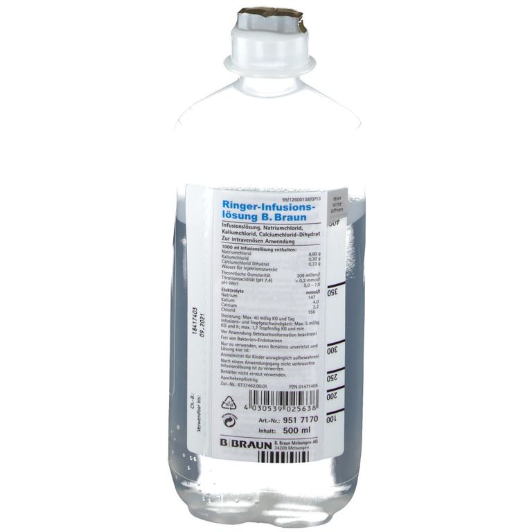 Ringer Lösung B.Braun Ecoflac Plus 500 ml - Shop Apotheke