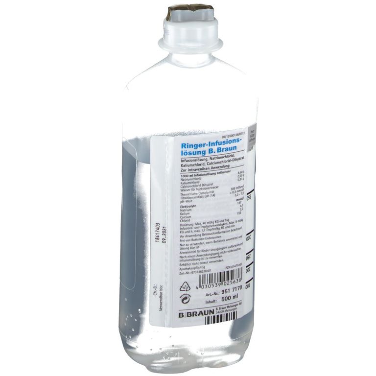 Ringer Lösung B.Braun Ecoflac Plus 500 ml - Shop Apotheke