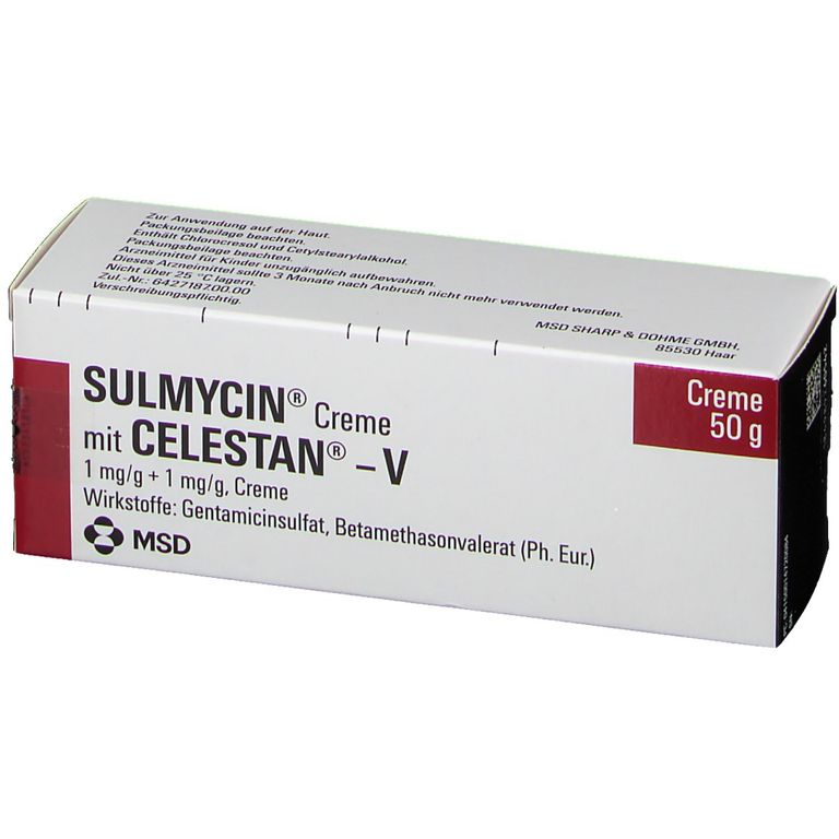 SULMYCIN® Creme mit CELESTAN®-V 50 g mit dem E-Rezept kaufen - Shop ...
