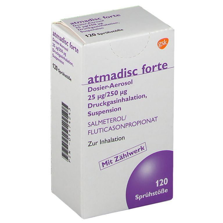 atmadisc® forte 25 ug/250 ug 120 St mit dem E-Rezept kaufen - Shop Apotheke