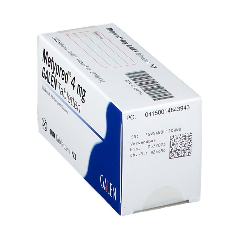 Metypred® 4 mg GALEN 100 St mit dem E-Rezept kaufen - Shop Apotheke