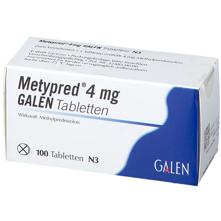 Metypred® 4 mg GALEN 100 St mit dem E-Rezept kaufen - Shop Apotheke