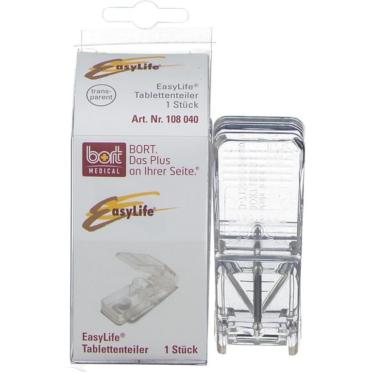 BORT EasyLife® Tablettenteiler transparent 1 St - Shop Apotheke