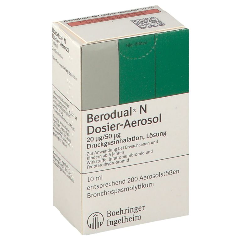 Berodual® N 20 µg/50 µg 10 ml mit dem E-Rezept kaufen - Shop Apotheke
