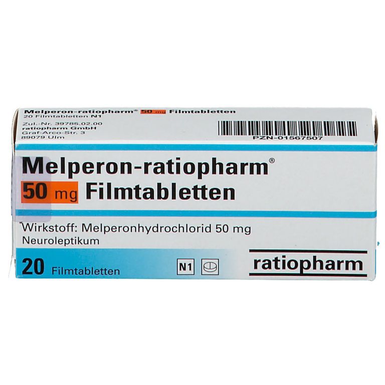 Melperon-ratiopharm® 50 mg 20 St - shop-apotheke.com