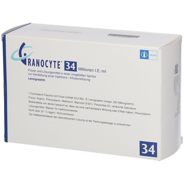 Granocyte 34 5x1 St mit dem E-Rezept kaufen - Shop Apotheke