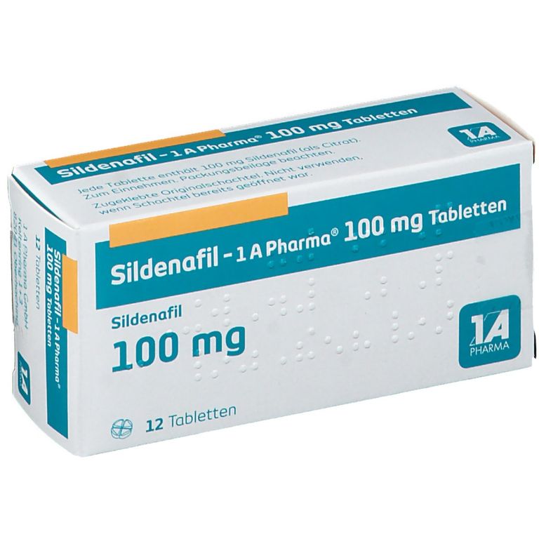 Sildenafil 1A Pharma® 100Mg 12 St mit dem E-Rezept kaufen - Shop Apotheke