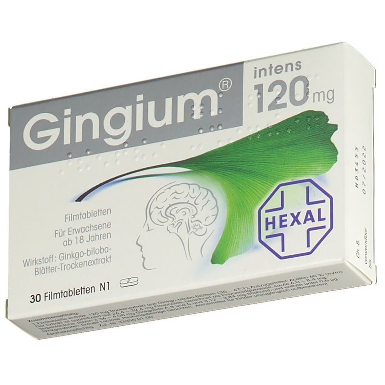 Gingium® intens 120 mg 30 St - Shop Apotheke