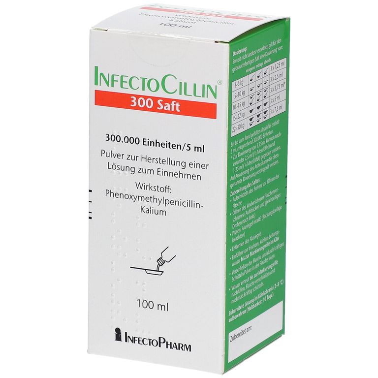 InfectoCillin® 300 Saft 100 ml mit dem E-Rezept kaufen - Shop Apotheke