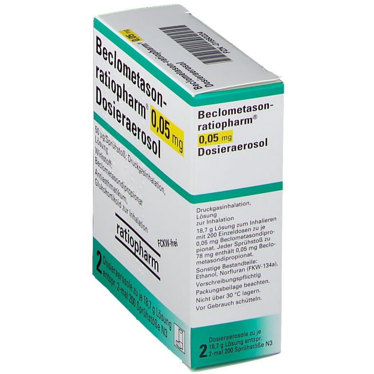 Beclometason-ratiopharm® 0,05 mg 2 St mit dem E-Rezept kaufen - Shop ...