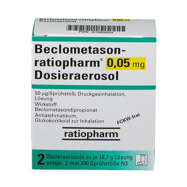 Beclometason-ratiopharm® 0,05 mg 2 St mit dem E-Rezept kaufen - Shop ...