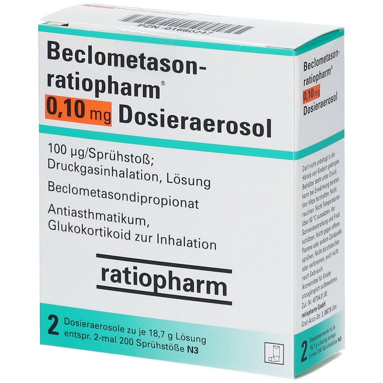 Beclometason-ratiopharm® 0,10 mg 2 St mit dem E-Rezept kaufen - Shop ...