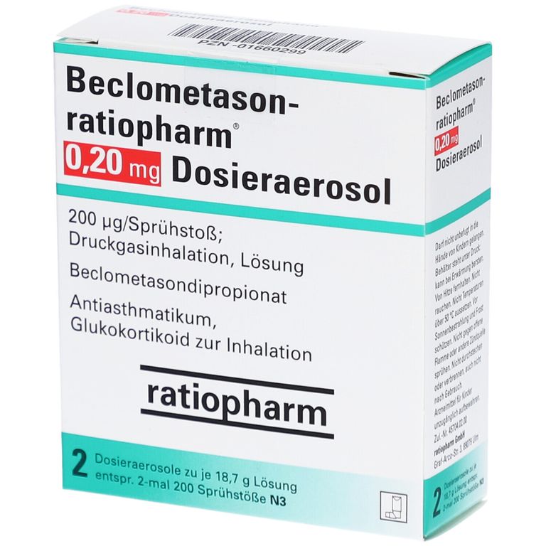 Beclometason-ratiopharm® 0,20 mg 2 St mit dem E-Rezept kaufen - Shop ...