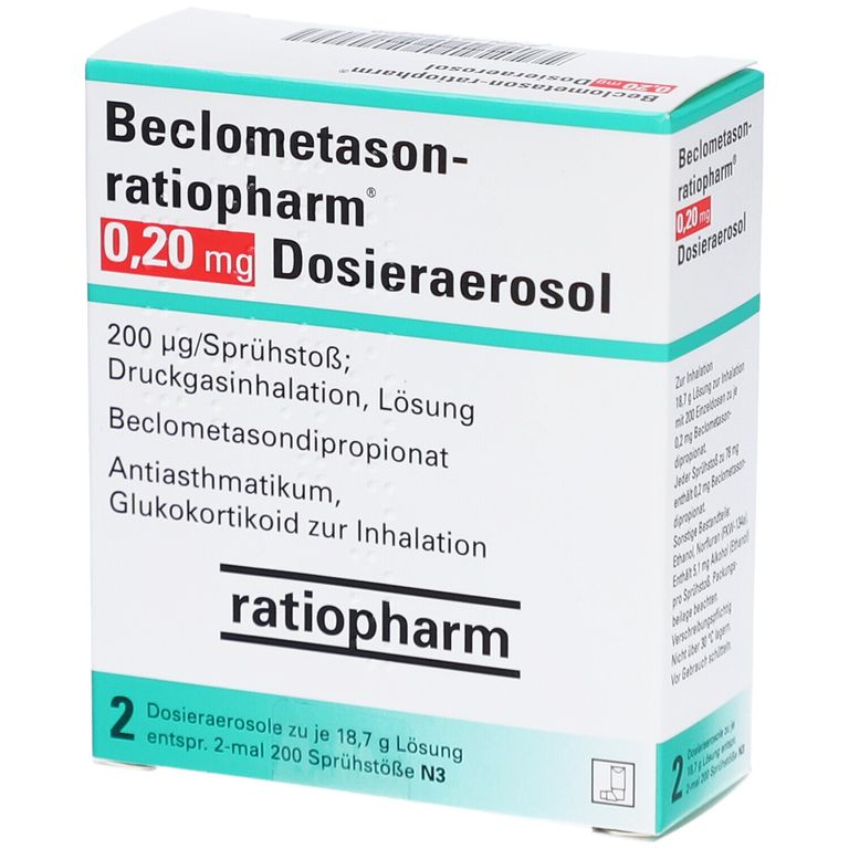 Beclometason-ratiopharm® 0,20 mg 2 St mit dem E-Rezept kaufen - Shop ...