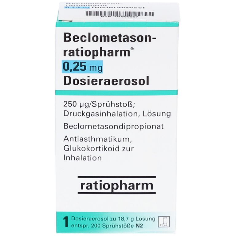 Beclometason-ratiopharm® 0,25 mg 1 St mit dem E-Rezept kaufen - Shop ...