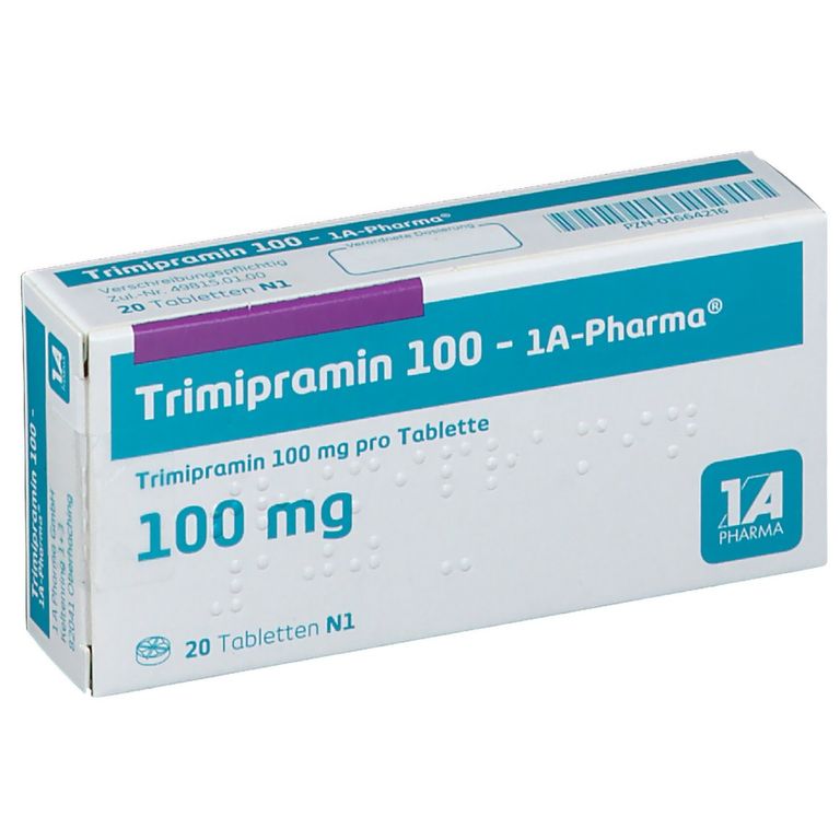 Trimipramin 100 1A Pharma® 20 St mit dem E-Rezept kaufen - Shop Apotheke