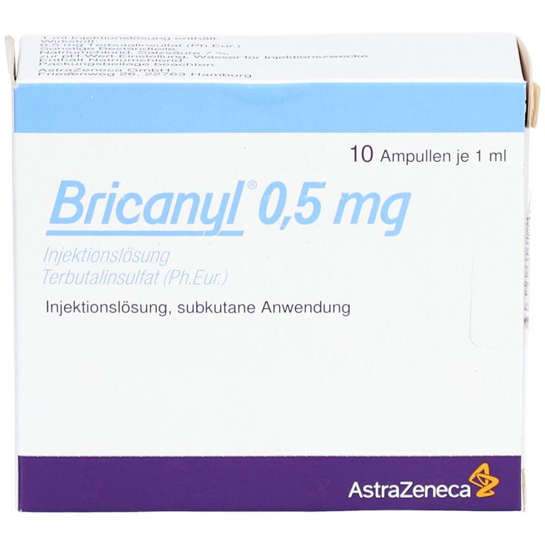 Bricanyl® 0,5 mg 10x1 ml mit dem E-Rezept kaufen - Shop Apotheke