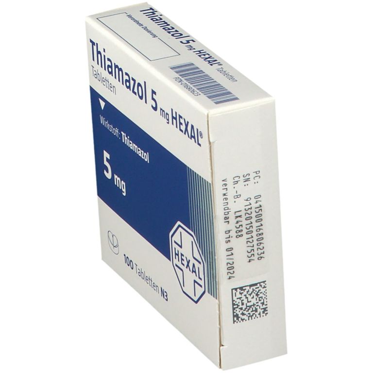 Thiamazol 5 mg HEXAL® 100 St mit dem E-Rezept kaufen - Shop Apotheke