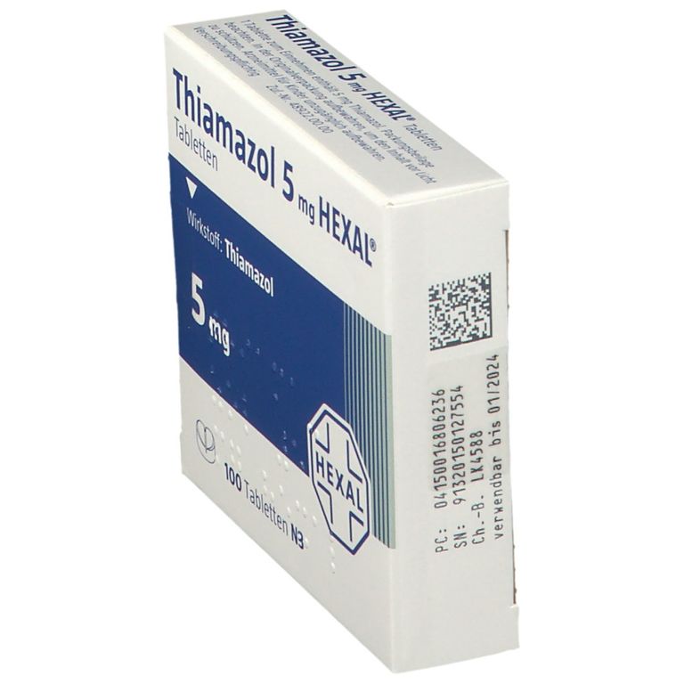 Thiamazol 5 mg HEXAL® 100 St mit dem E-Rezept kaufen - Shop Apotheke