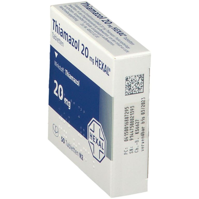 Thiamazol 20 mg HEXAL® 50 St mit dem E-Rezept kaufen - Shop Apotheke