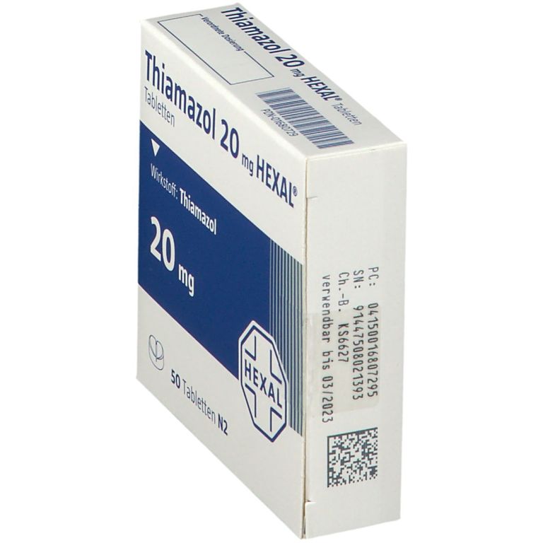 Thiamazol 20 mg HEXAL® 50 St mit dem E-Rezept kaufen - Shop Apotheke