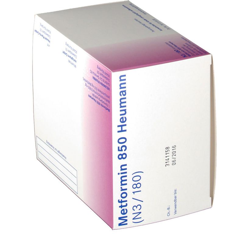 Metformin 850 Heumann 180 St mit dem E-Rezept kaufen - Shop Apotheke