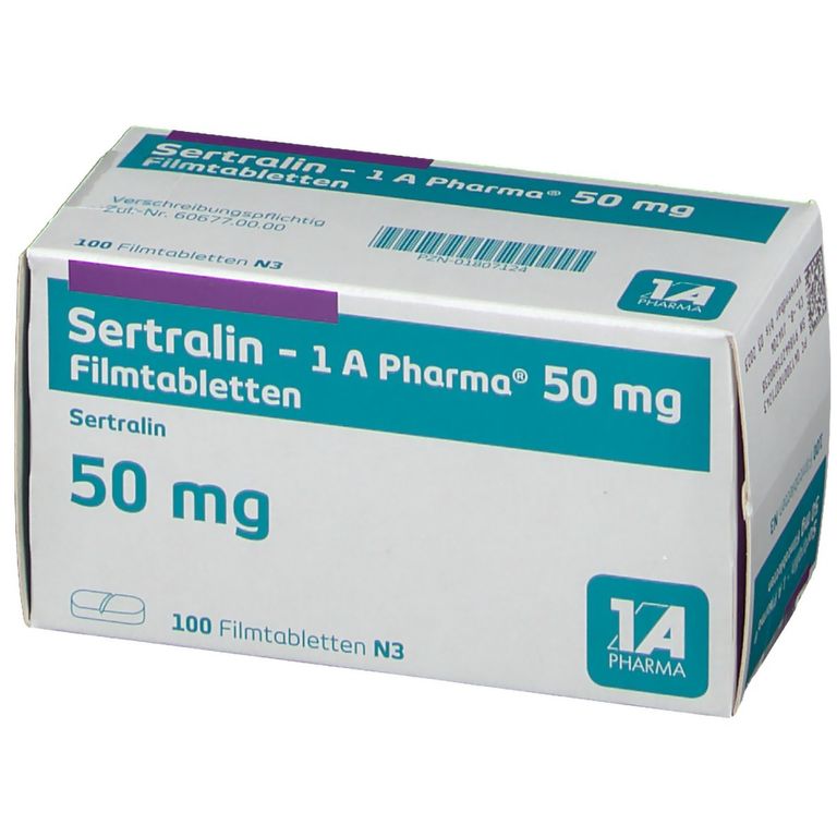Sertralin 1A Pharma® 50Mg 100 St mit dem E-Rezept kaufen - Shop Apotheke