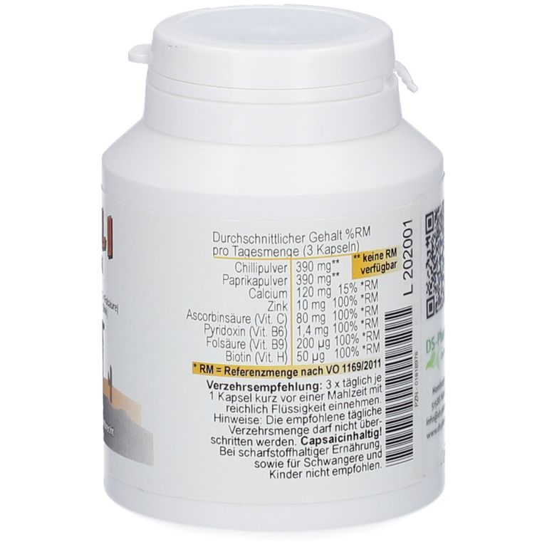 CHILLI Kapseln 100 St - Shop Apotheke