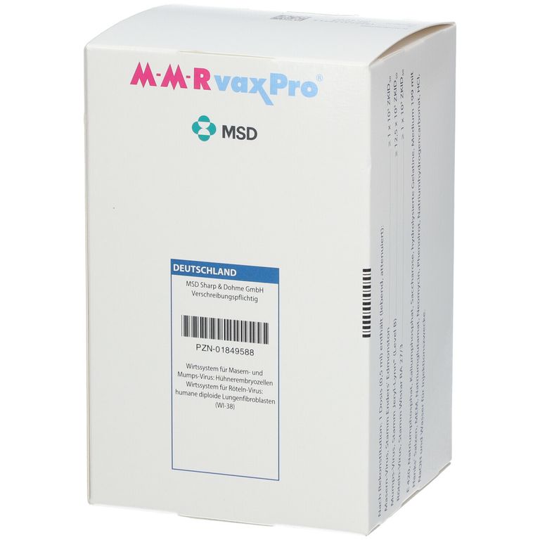 MMR Vaxpro 10x0,5 ml mit dem E-Rezept kaufen - Shop Apotheke