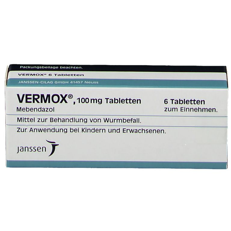 VERMOX® 100 mg 6 St mit dem E-Rezept kaufen - Shop Apotheke