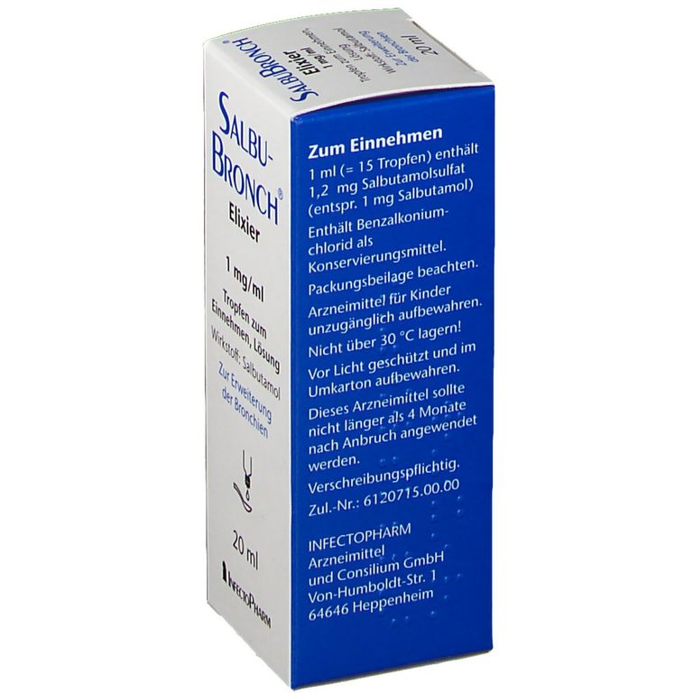 SalbuBronch® Elixier 1 mg/ml 20 ml mit dem E-Rezept kaufen - Shop Apotheke