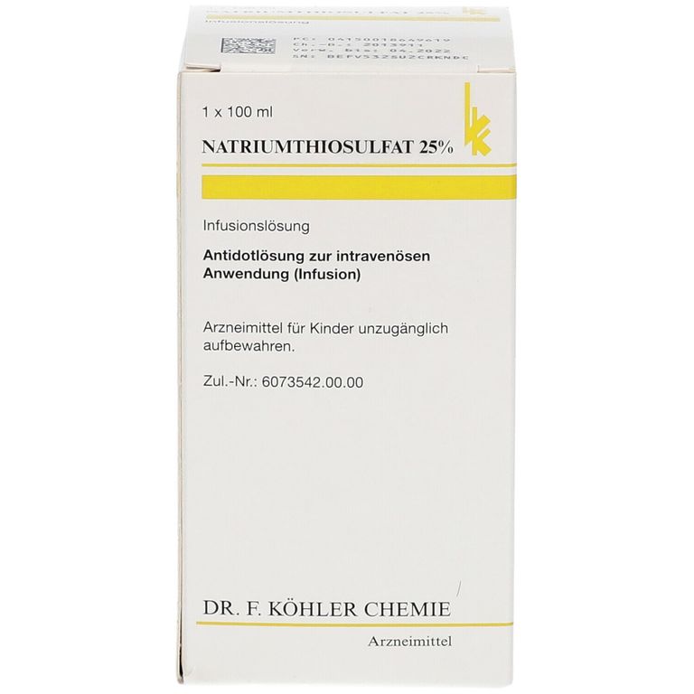 NATRIUMTHIOSULFAT 25 % 100 ml mit dem E-Rezept kaufen - Shop Apotheke