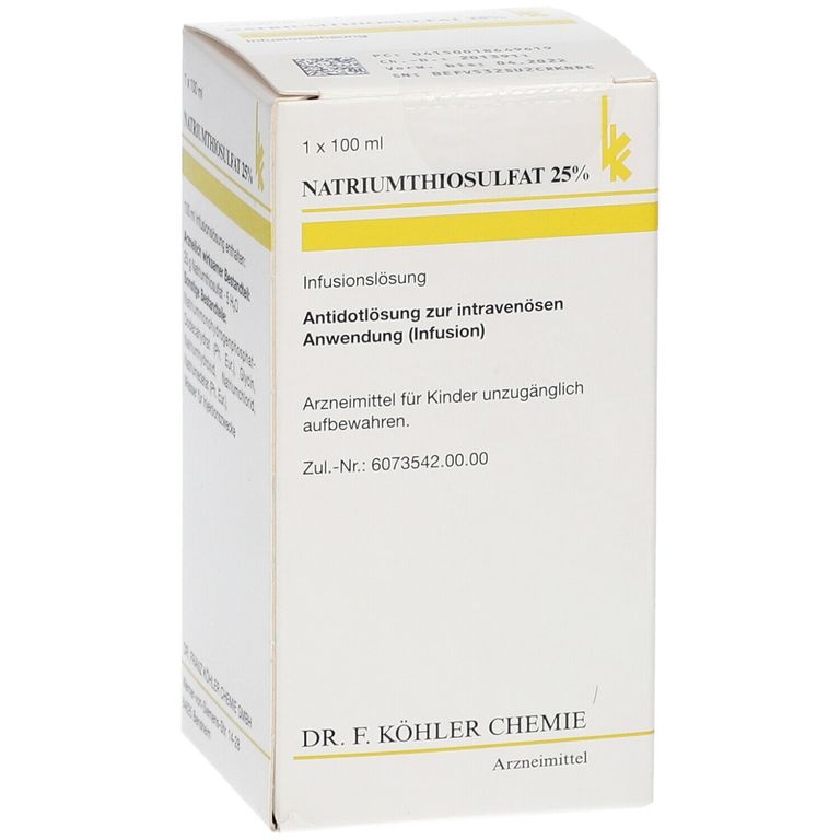 NATRIUMTHIOSULFAT 25 % 100 ml mit dem E-Rezept kaufen - Shop Apotheke